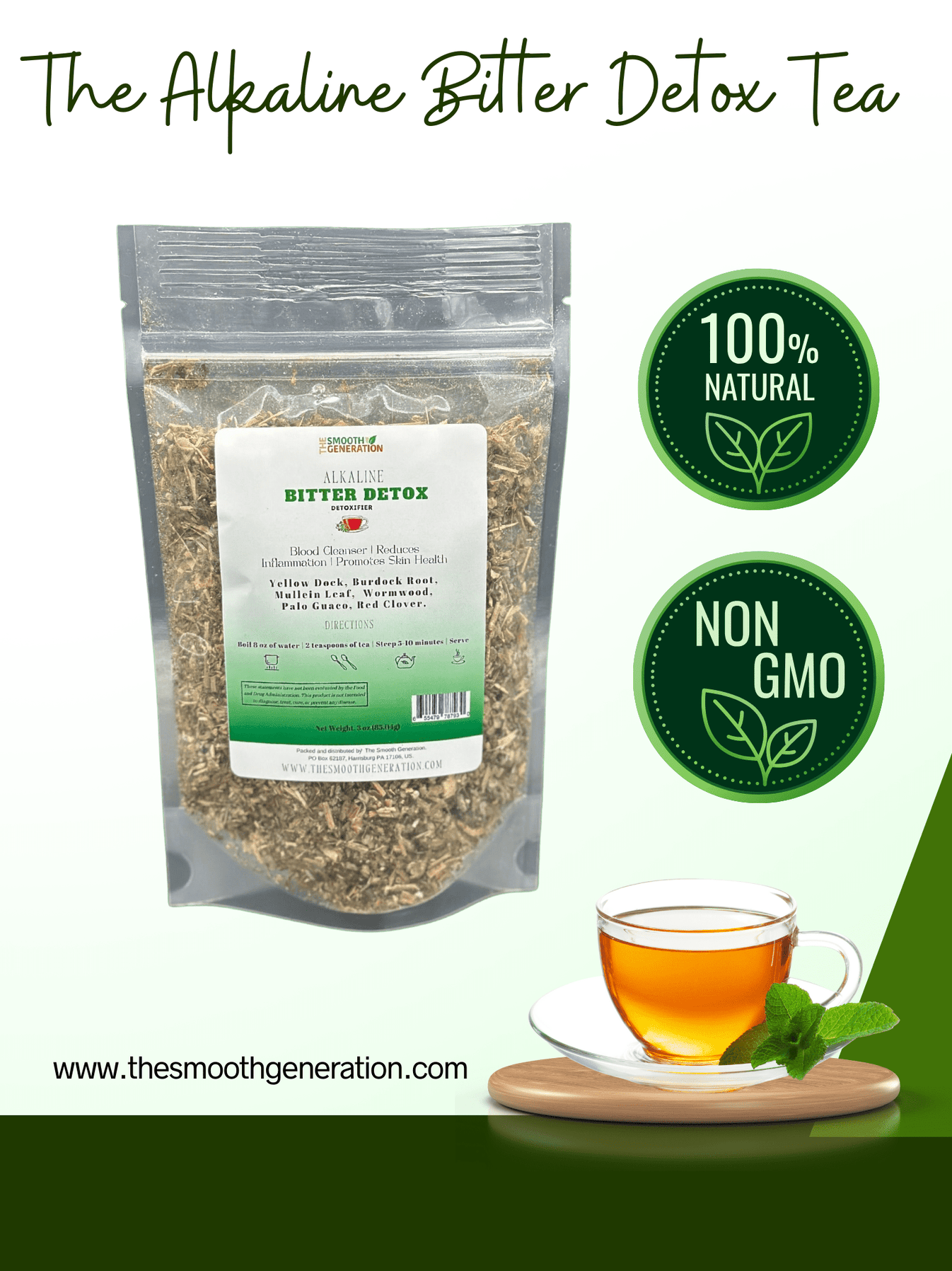 Alkaline Bitter Detox Tea – Cleanse, Digest & Detox Naturally – The ...