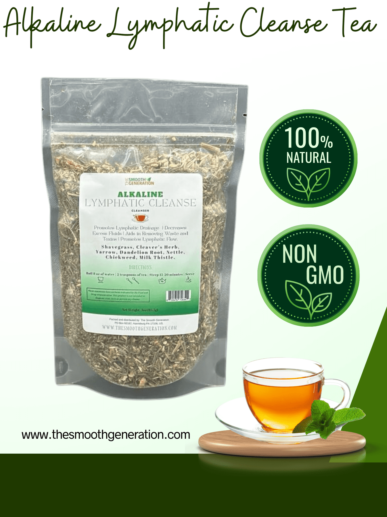 Alkaline Lymphatic Cleanse Tea | The Smooth Generation