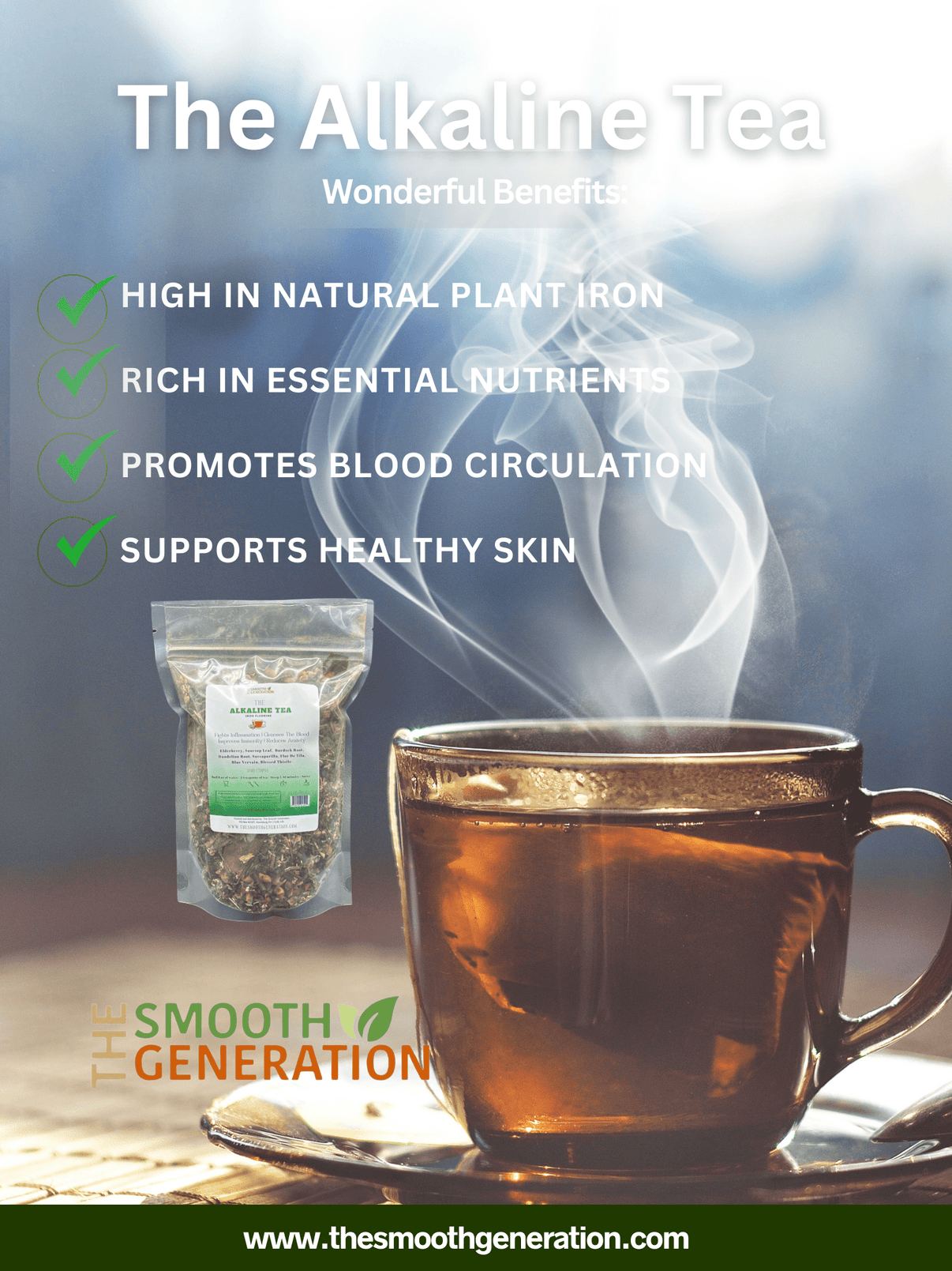 The Alkaline Tea- Alkaline Herbal Tea – Cleanse, Energize & Balance ...