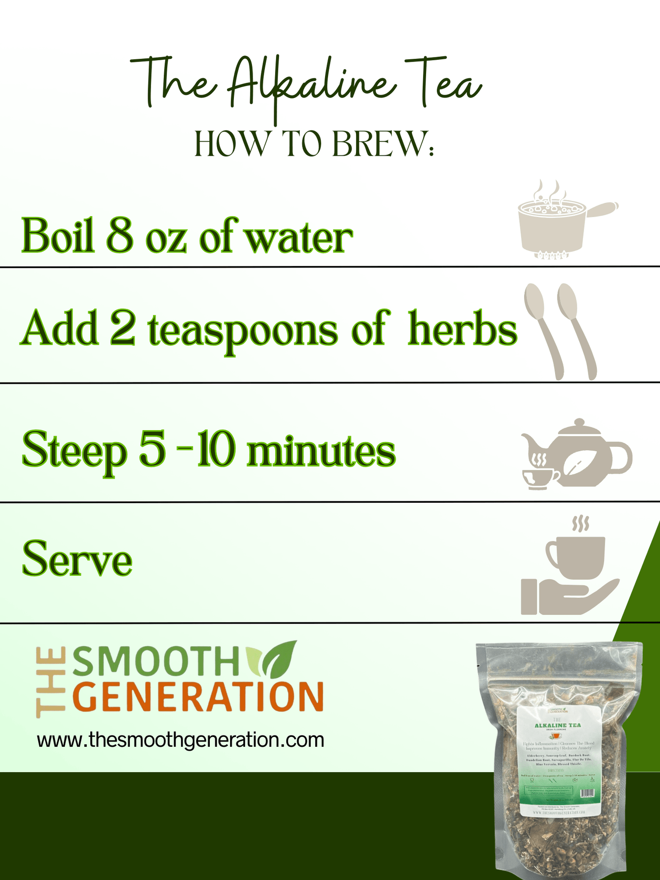 The Alkaline Tea- Alkaline Herbal Tea – Cleanse, Energize & Balance ...