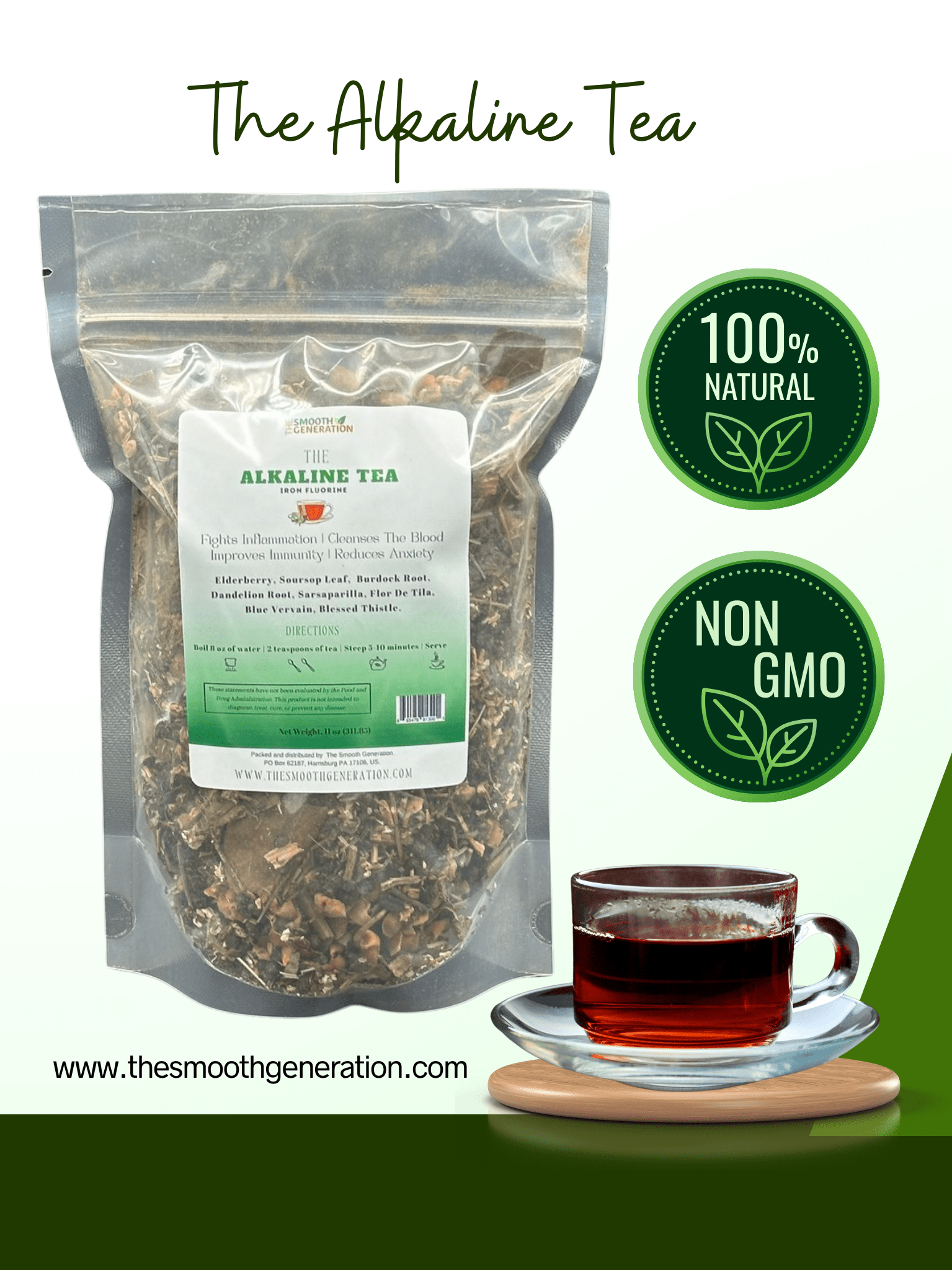 The Alkaline Tea- Alkaline Herbal Tea – Cleanse, Energize & Balance ...